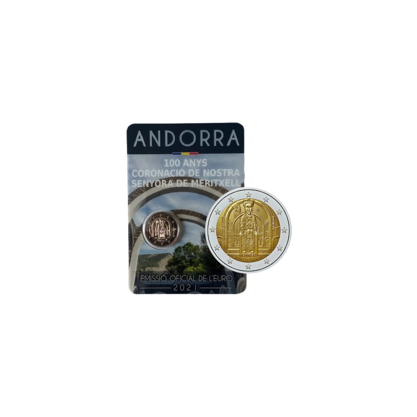 Andorra 2 Euro 2021 "Our Lady" BU (Coin Card)